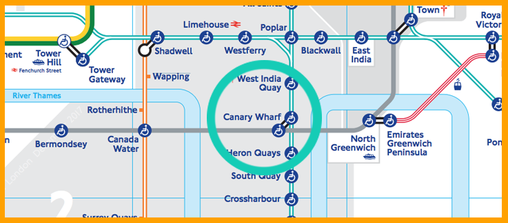 How to get to Canary Wharf: Tube and Bus Directions | Mapway