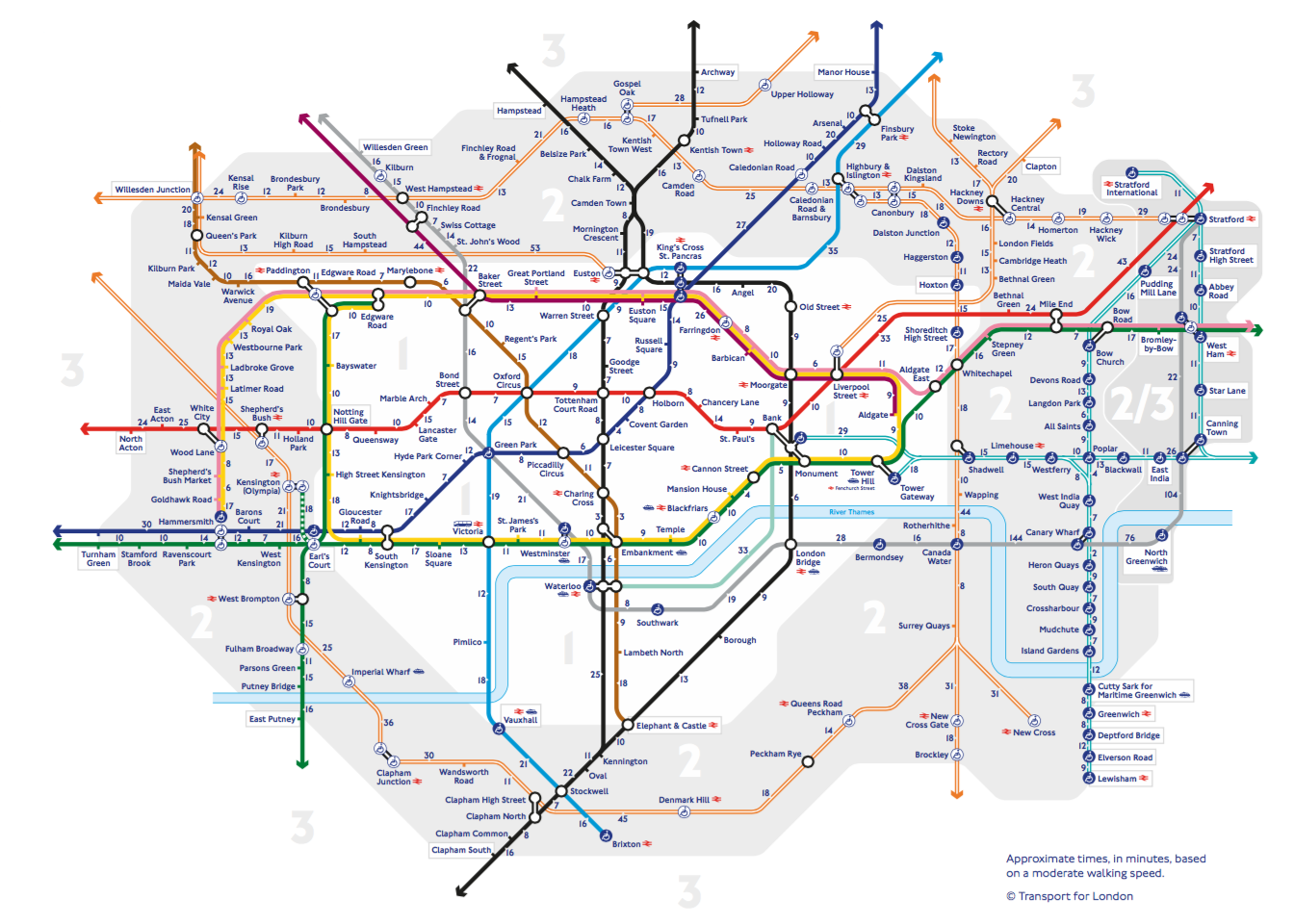 TfL’s Walking Tube Map for a Healthier Commute - Mapway